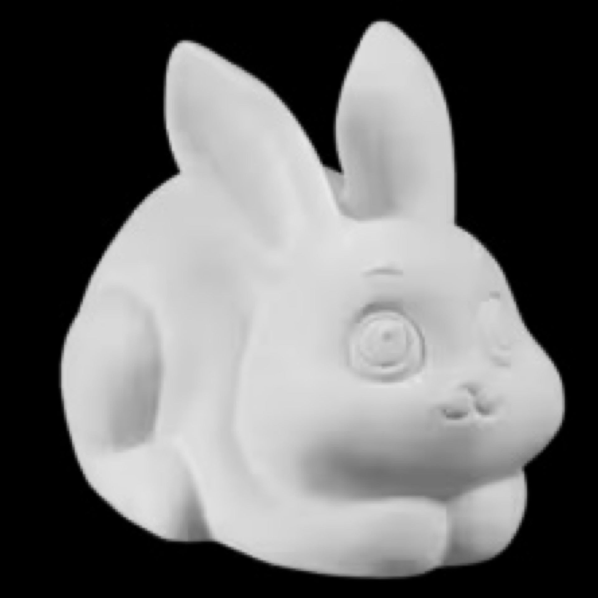4 H Buns The Bunny Figurine Clay Cafe 4 H Buns The Bunny Figurine Clay Cafe